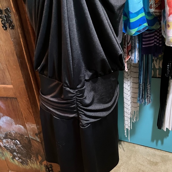 Frederick's of Hollywood | Dresses | Fredricks Of Hollywood Black Satin ...